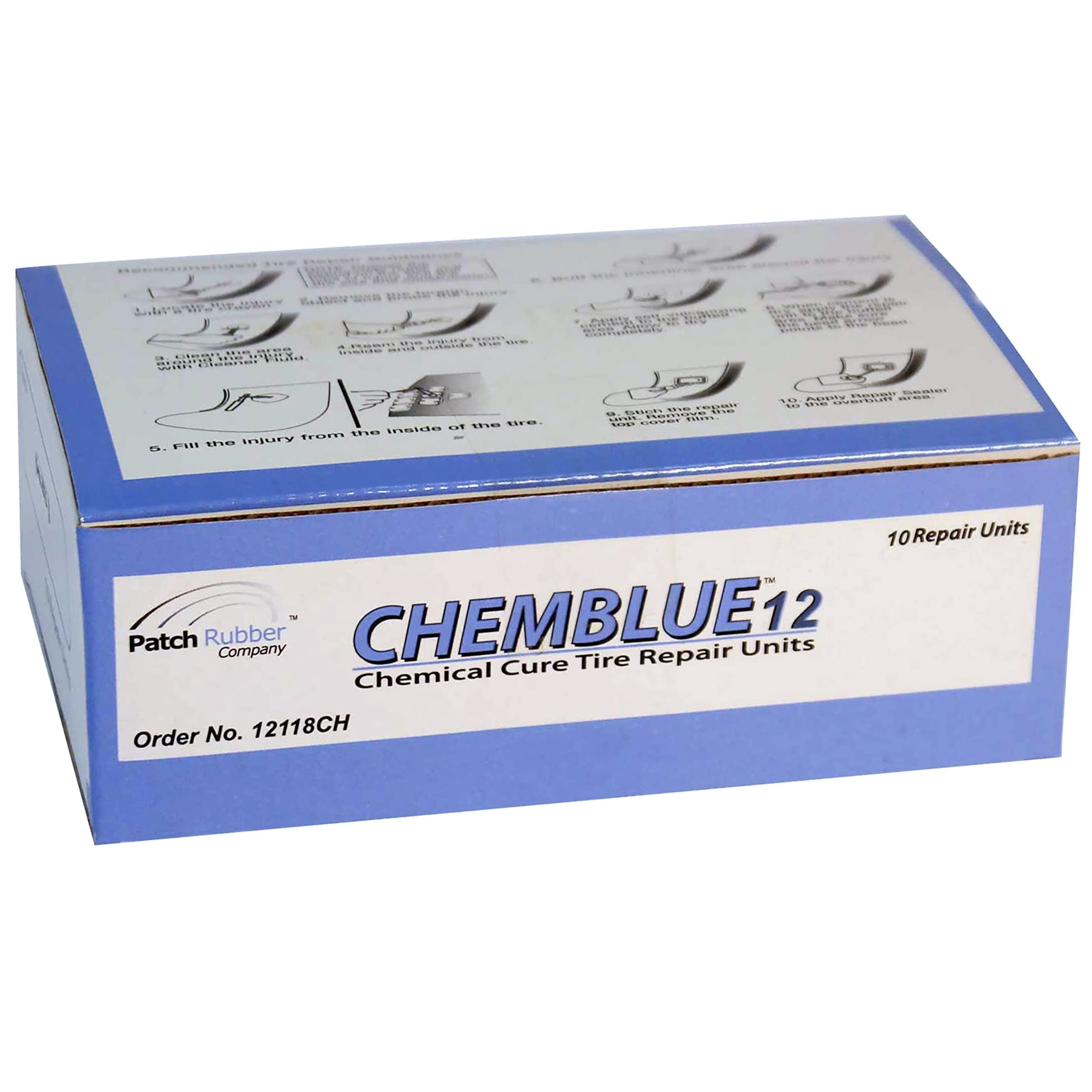 CHEMBLUE 12 Tire Repair Unit, Radial Passenger Tire Repair Patch for ...