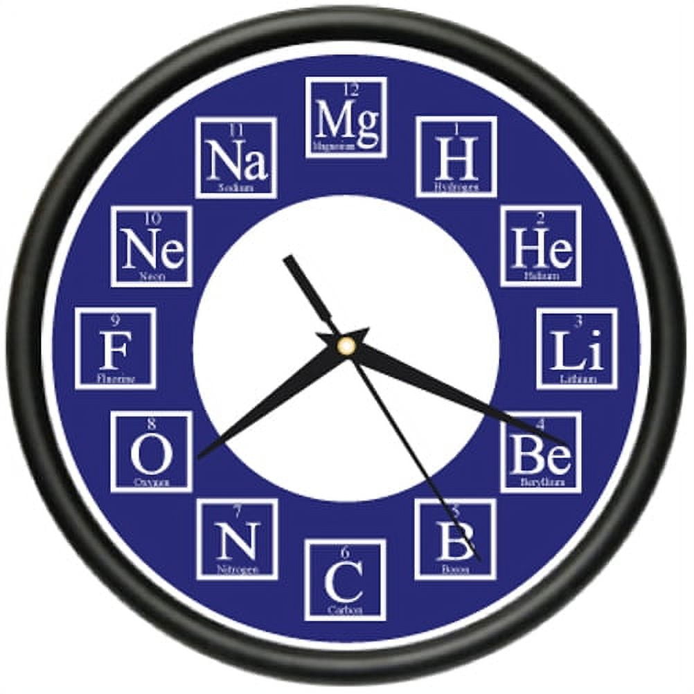 CHEMISTRY Wall Clock science chemicals teacher gift - Walmart.com