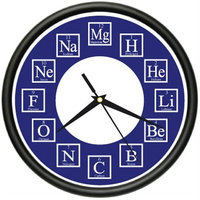 CHEMISTRY Wall Clock science chemicals teacher gift - Walmart.com