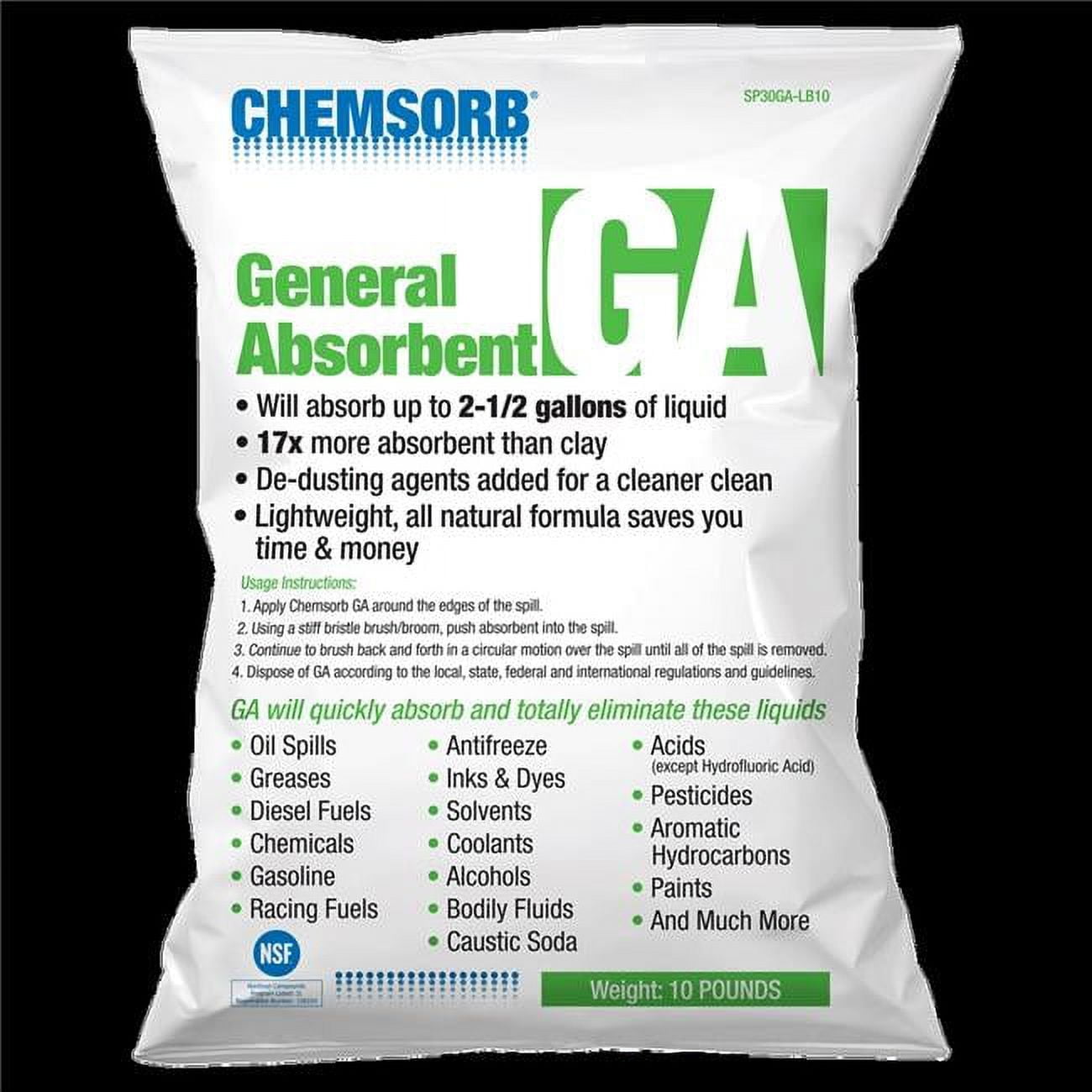 CHEMSORB GA - General Absorbent, 10 Pound Bag - Walmart.com