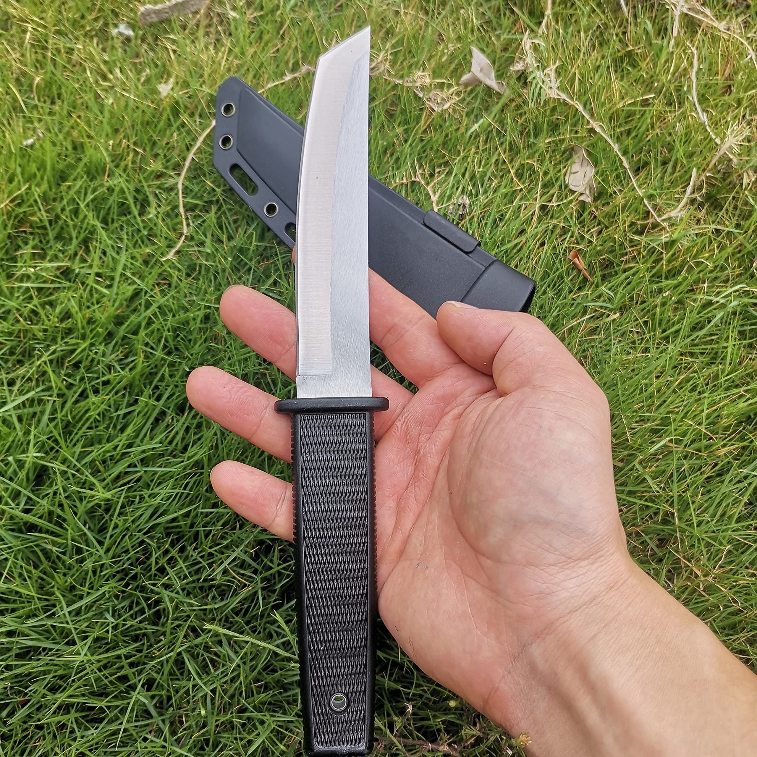CHEN HAN 4.9 in Fixed Blade Tactical Knife, with Sheath - Walmart.com