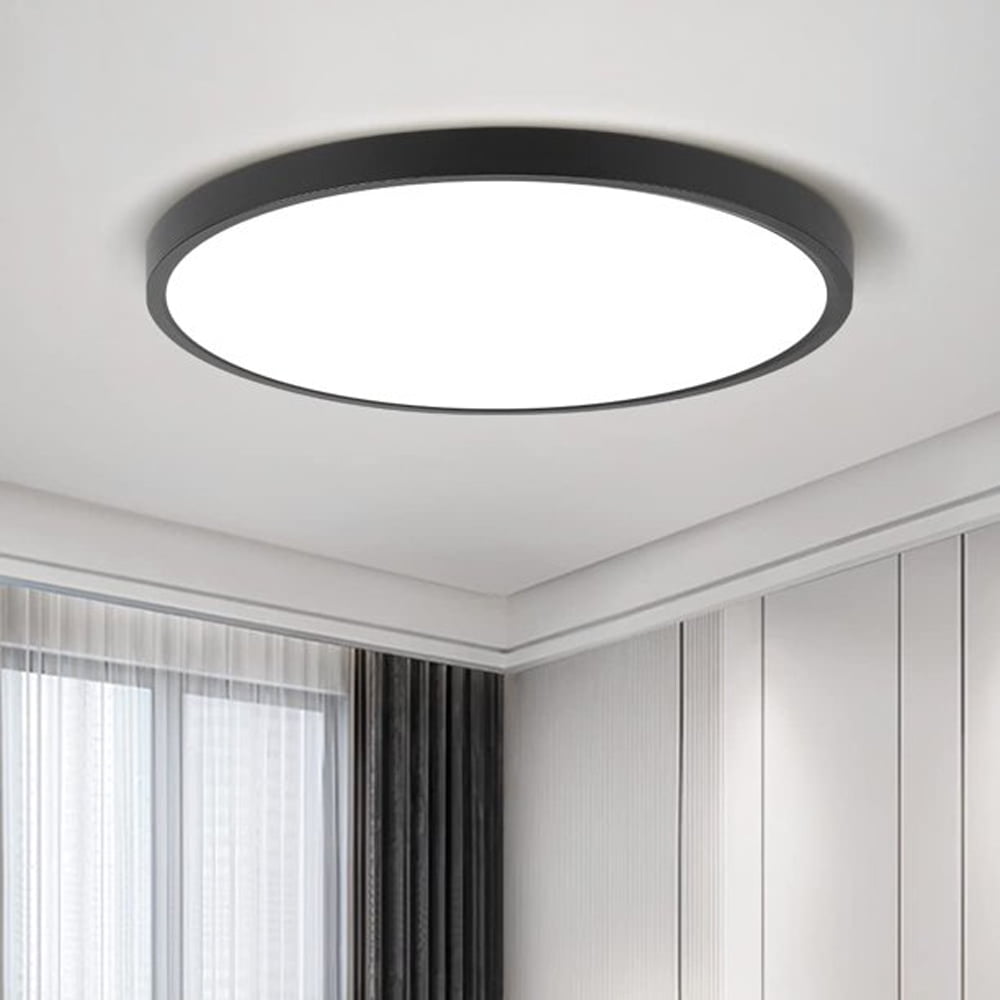 CHENBEN 24W LED Ceiling Light, Flush Mount, 12Inch, 2050LM, Black ...