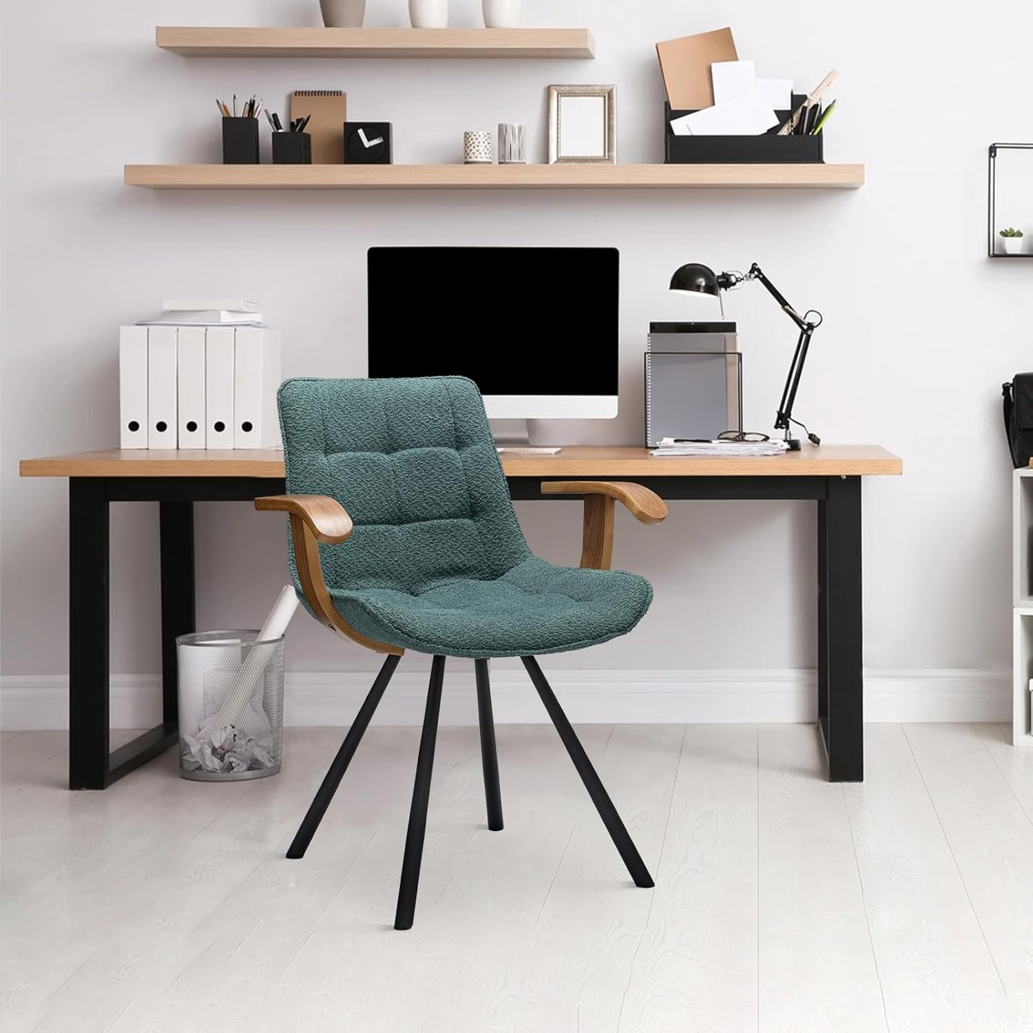 CHENCHEN Mid Century Modern Home Office Chairs，Ergonomic Desk Chairs no ...