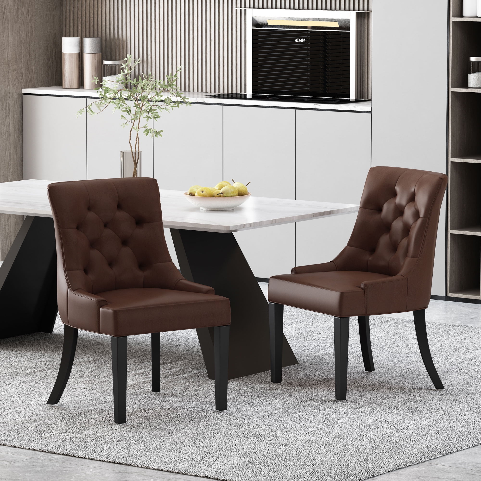 CHENEY Dining Chairs - KD (Set of 2), Stylish and Comfortable Seating ...