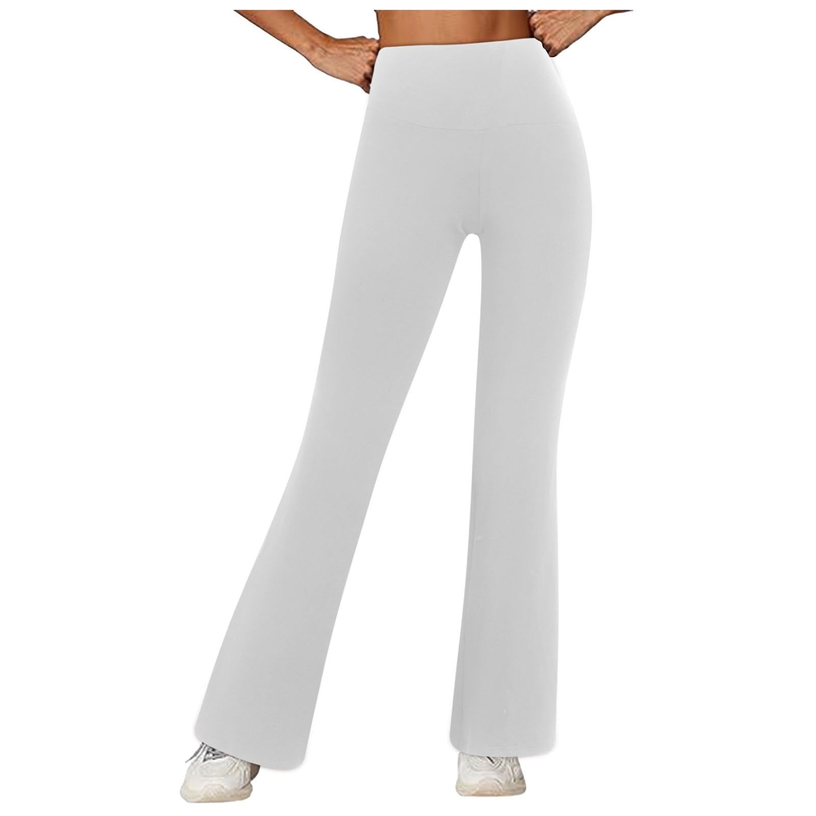 CHENGHHEIP Slacks for Women Causal Clothes Pants Flare High Waist Wide ...