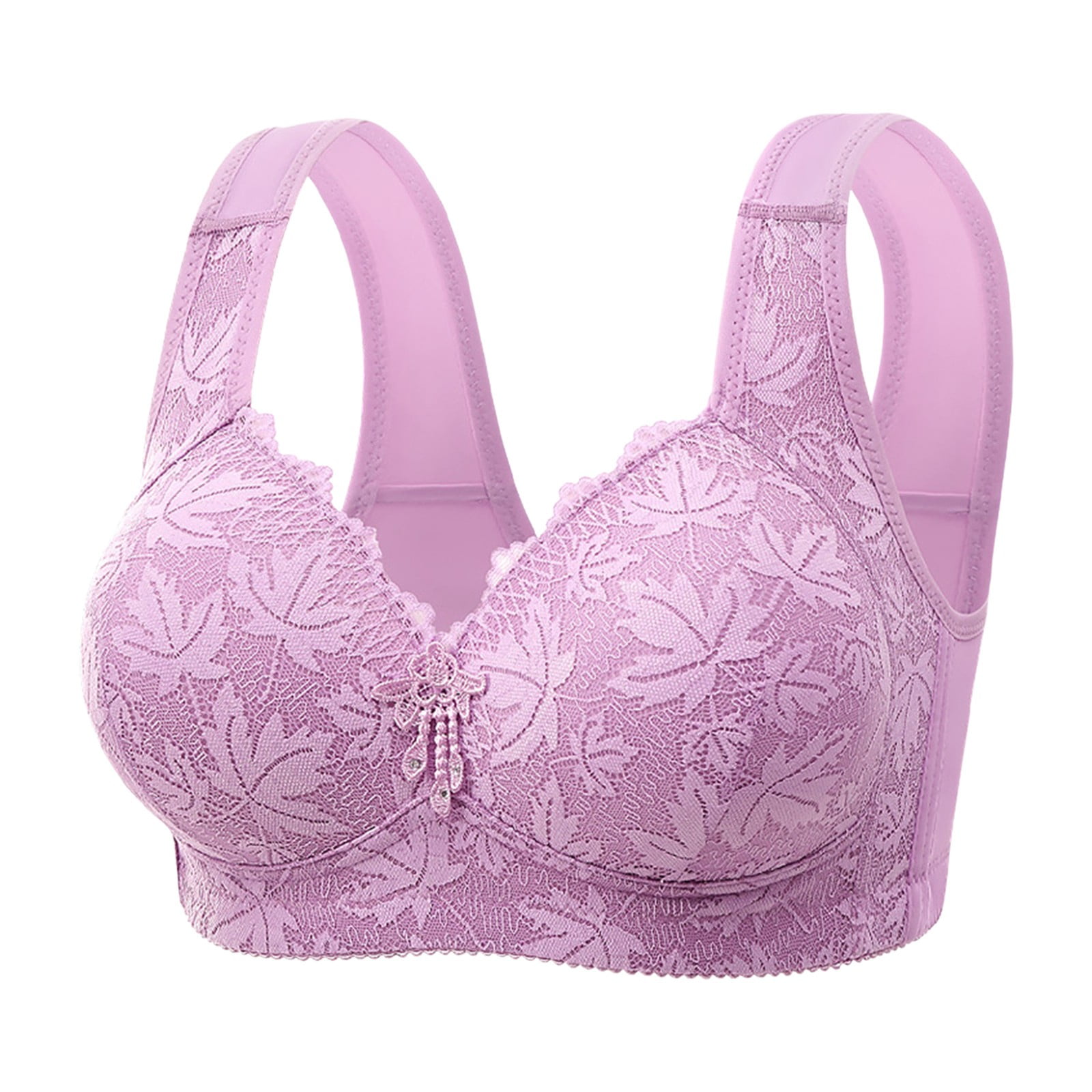 CHENGHHEIP Women Bras Underwear Plus Size Wireless Minimizer Breathable ...