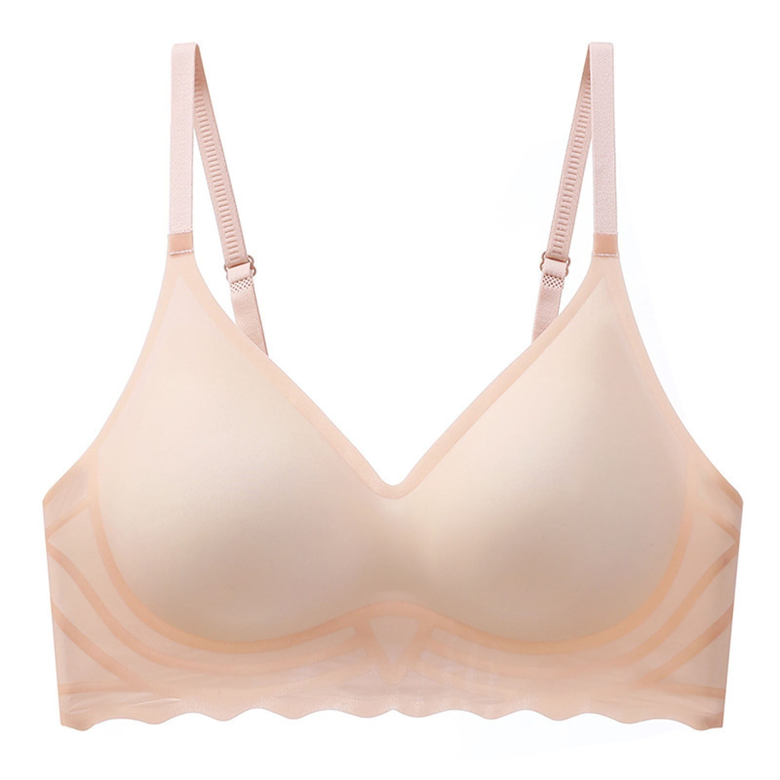CHENGHHEIP Women Bras Underwear Wireless Minimizer Mesh Solid Sports ...