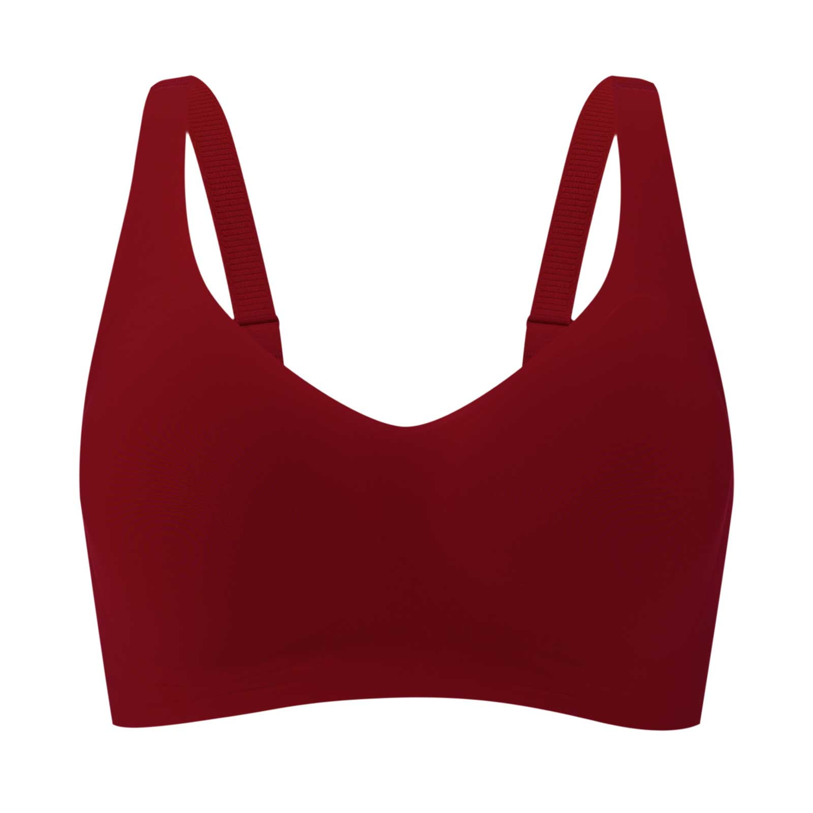 CHENGHHEIP Women'S Bras Underwear Seamless Invisible Fixed Cup Wireless ...