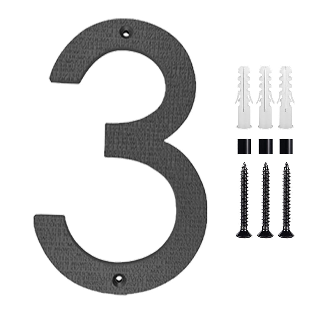CHENGSI 12 Inch Modern House Numbers Black Large Address Numbers for ...