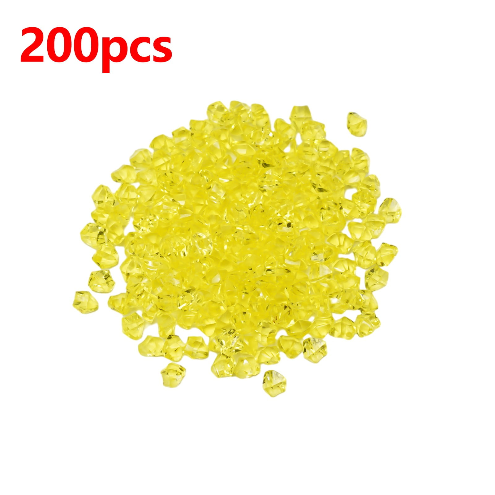 CHENGSI 200 Pieces Fake Crushed Ice Rock Acrylic Ice Cubes Crystals ...