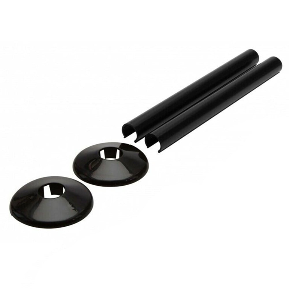 CHENGSI 2Pcs 15x200mm Black Heating Pipe Covers and 2Pcs Anthracite ...