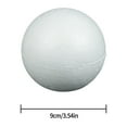 CHENGSI 3.54 Inch Craft Foam Ball. White Polystyrene Smooth Round Ball ...