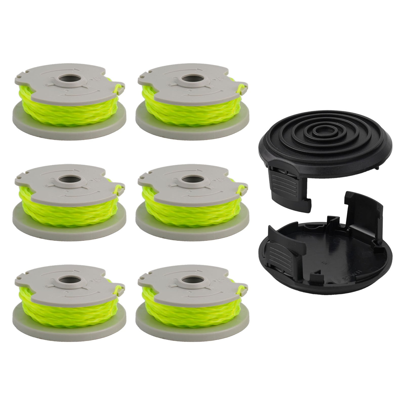 CHENGSI for 6 Pack Trimmer Spool & Line Replacement Set Compatible with for WG168 WG184 WG190 ...
