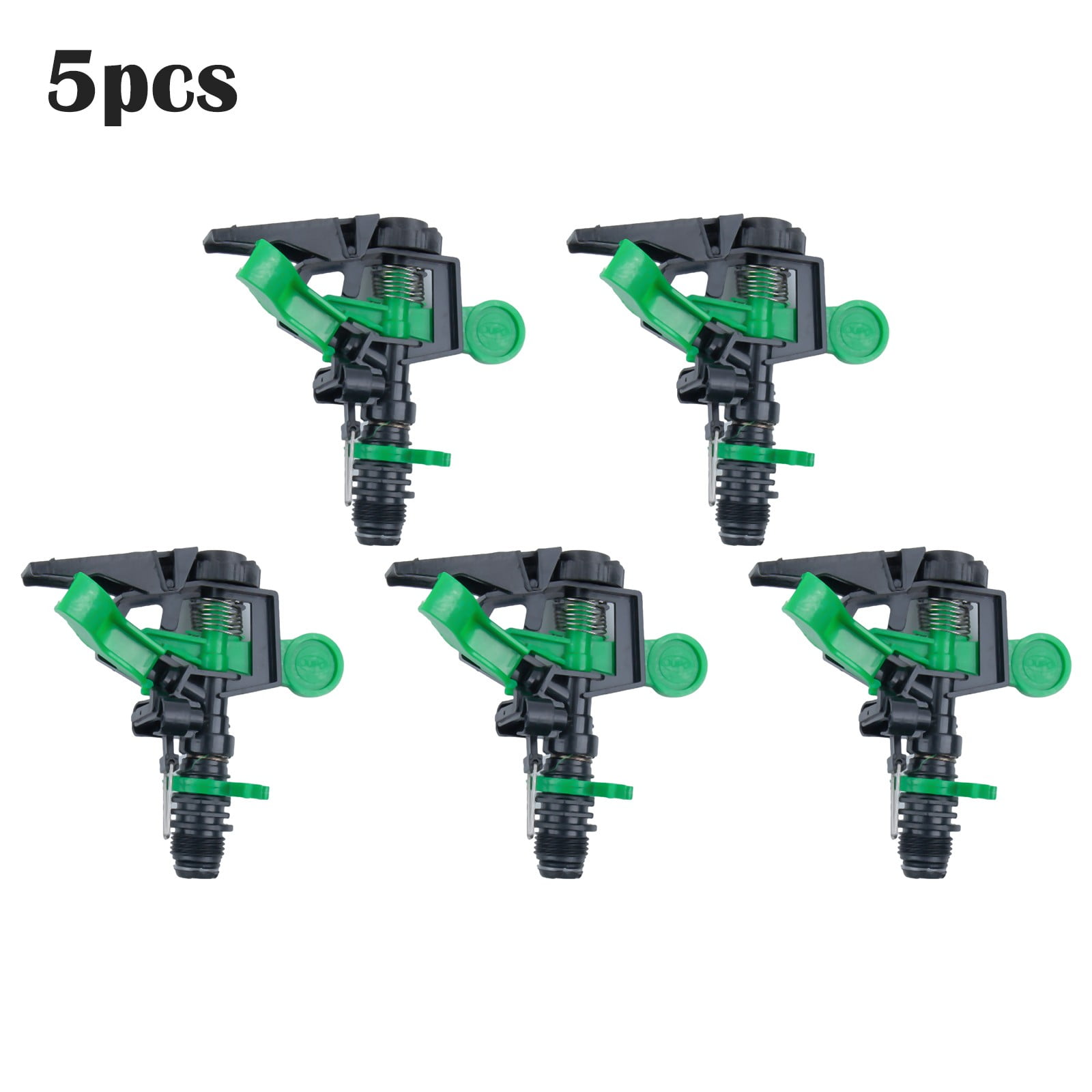 CHENGSI ABS Sprinkler Head Set, 5 Pack Adjustable Lawn Sprinklers 0-360 ...