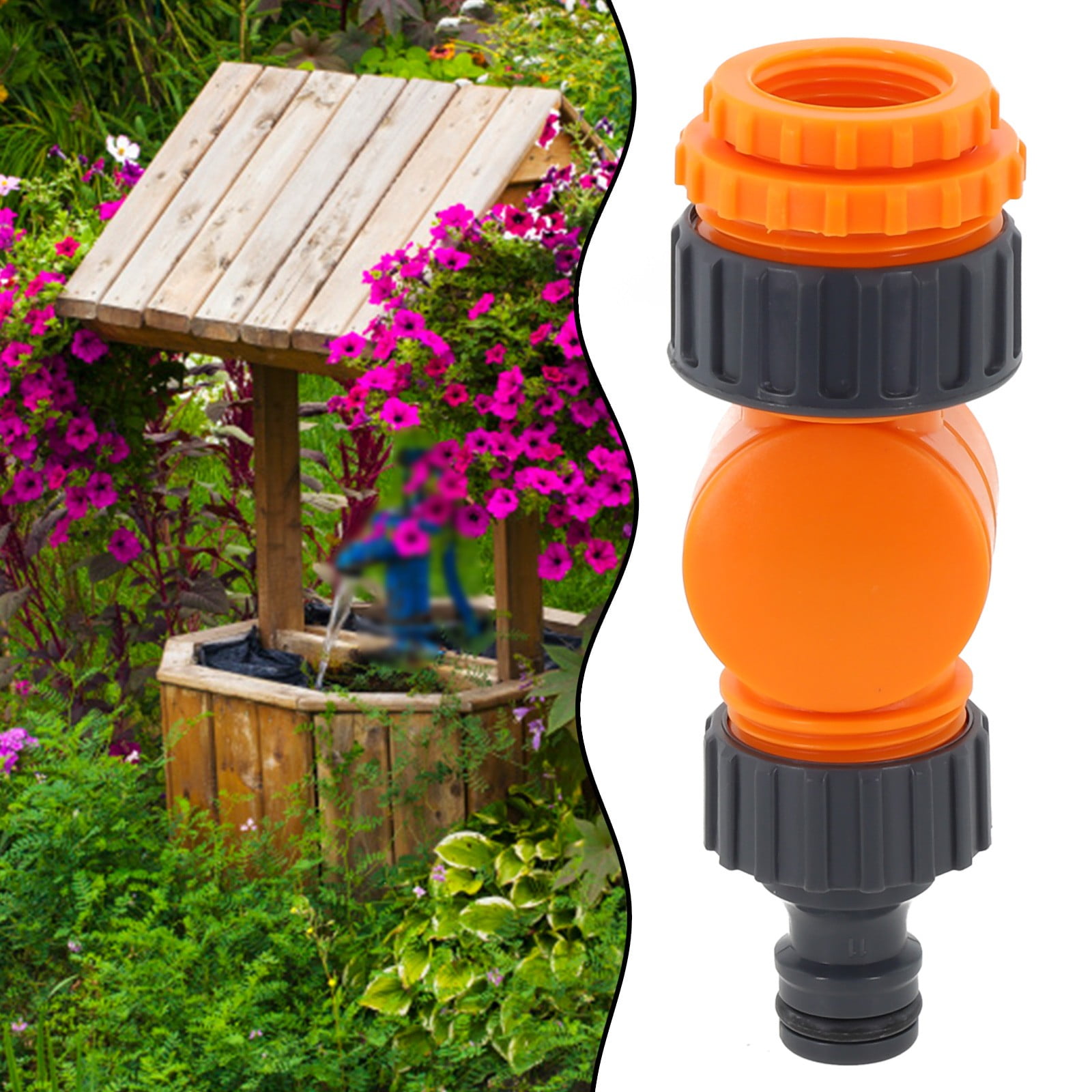 CHENGSI for Angled Hose Connector for 1/2 Inch Garden Hose Reel Cart ...