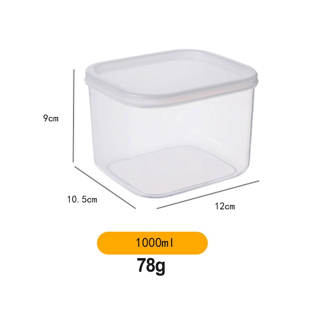 CHENGSI for Clear Plastic Food Storage Containers with Lids - Microwave ...