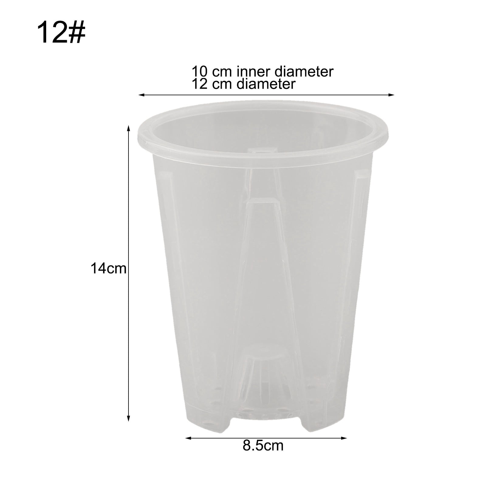 CHENGSI Clear Plastic Orchid Pots with Drainage Holes - Transparent ...