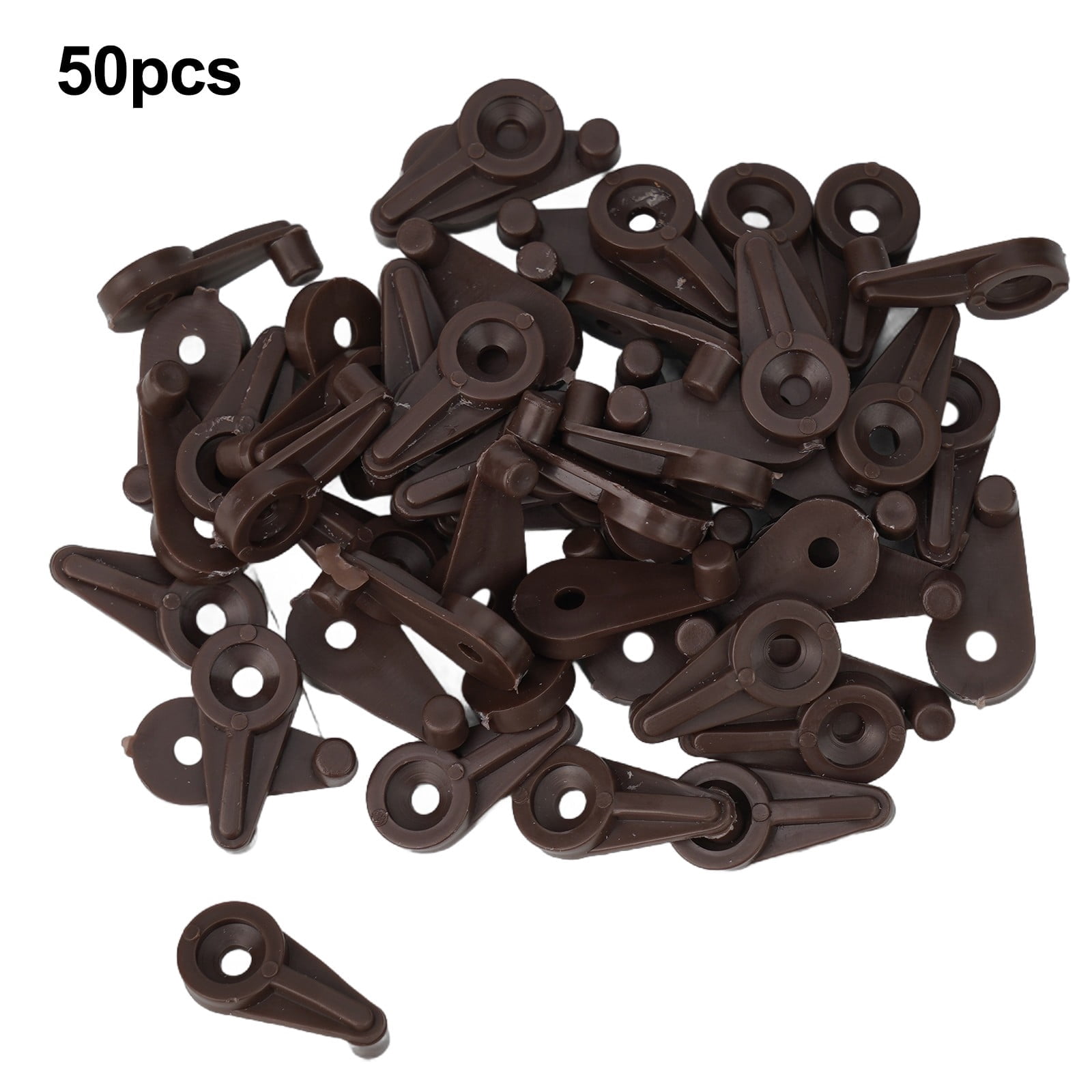 CHENGSI for Dookoe Glass Door Retainer Clips Kit, 50 PCS Brown Plastic ...