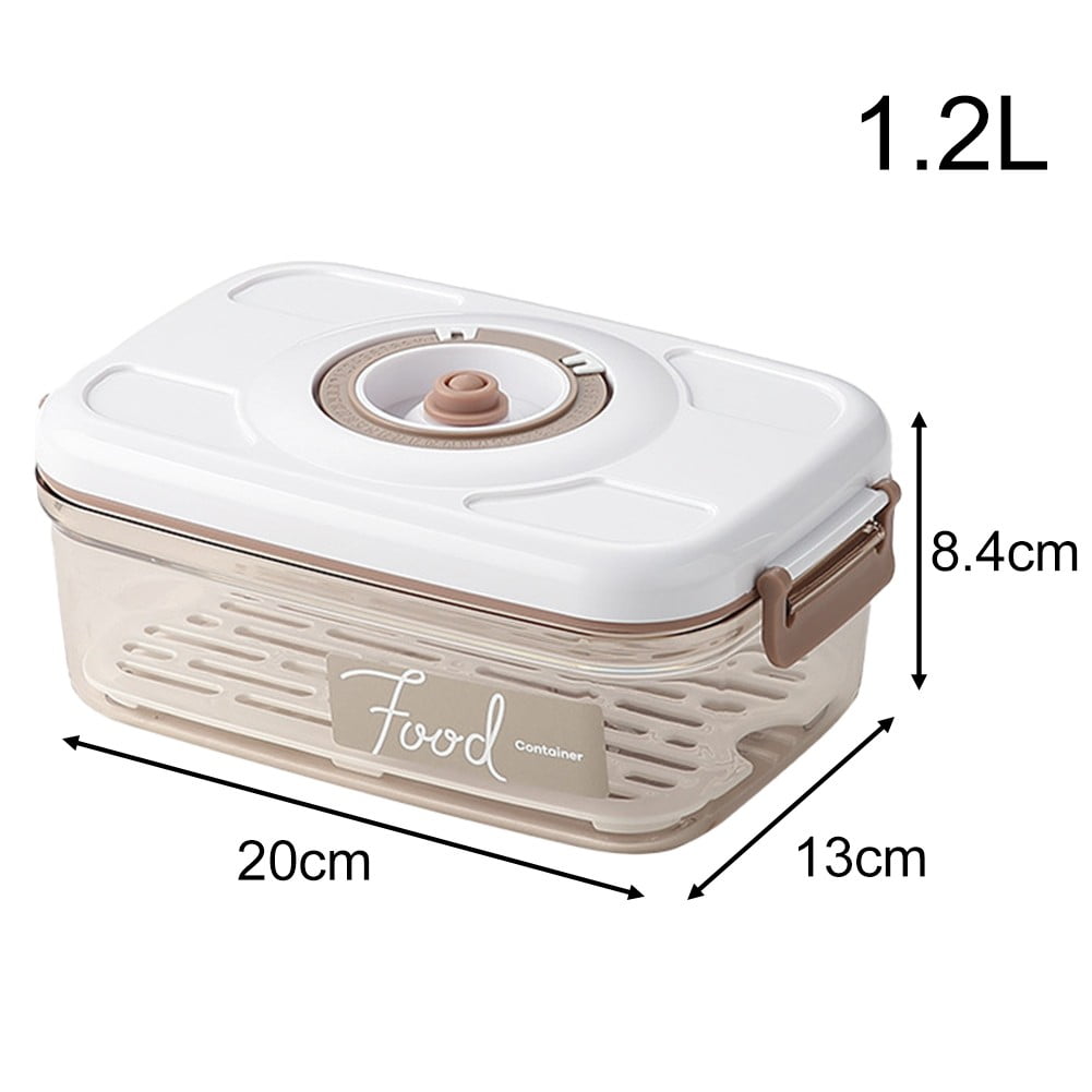 CHENGSI for Food Vacuum Storage Box Sealed Fresh-Keeping Container Large Capacity Dispenser with ...