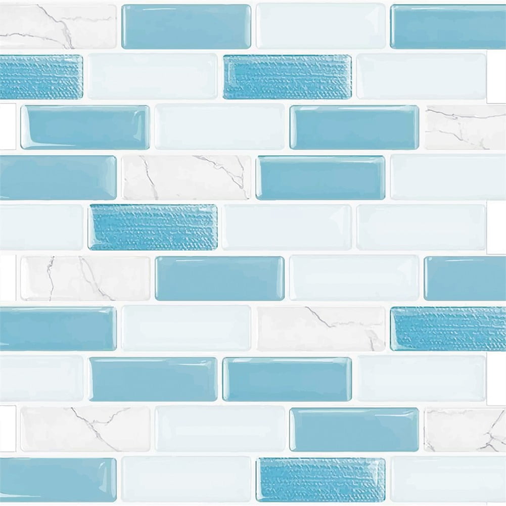 CHENGSI Kitchen Backsplash Peel and Stick Tile Stickers 3D Brick Matte ...