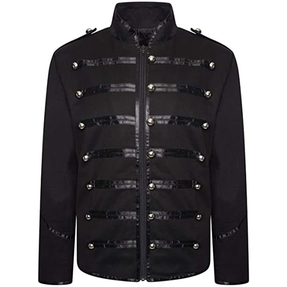 CHENGSI Men's Steampunk Vintage Jacket Gothic Victorian Frock Coat ...