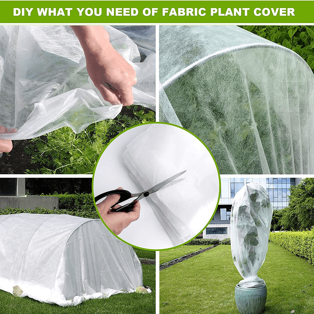 CHENGSI Plant Cover 5 Ft x 33 Ft Plant Covers Freeze Protection with ...