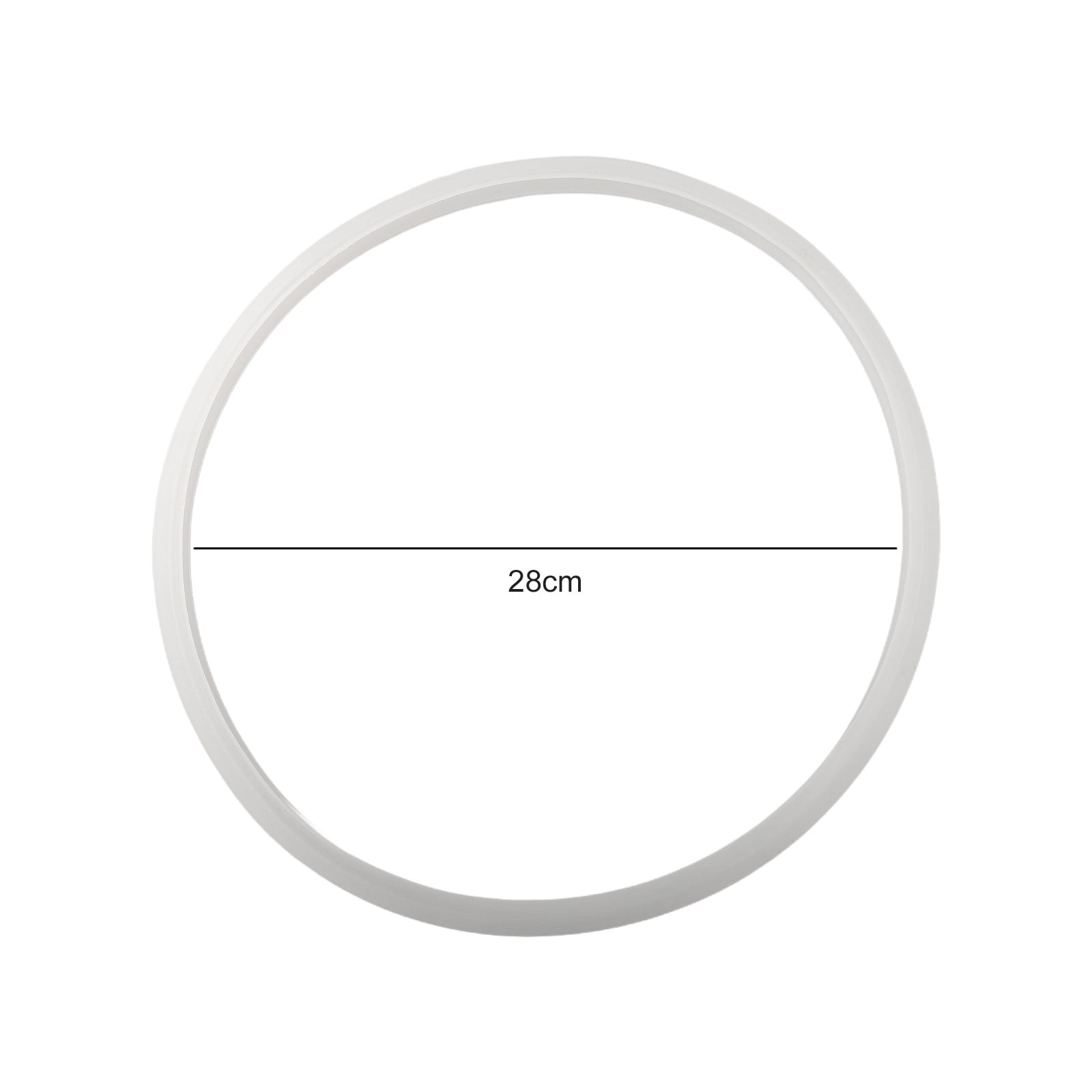 CHENGSI Silicone Pressure Cooker Sealing Ring 28cm Clear Rubber Gasket ...