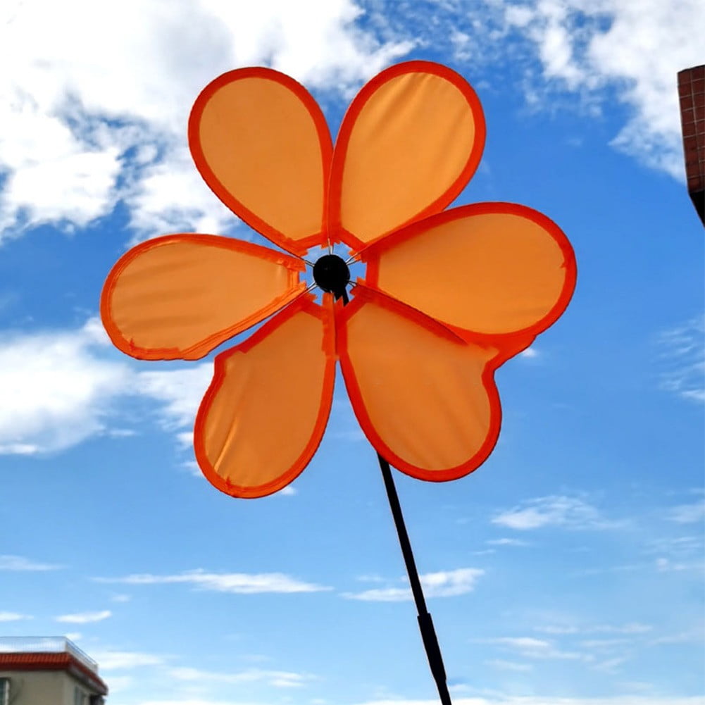 CHENGSI Single Layer Black Edge Colored Small Windmill for Home Garden ...