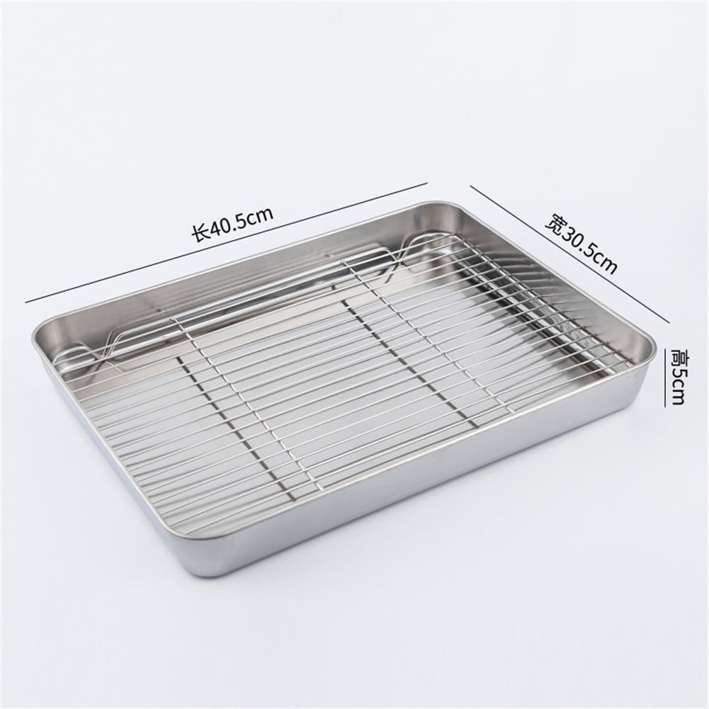 CHENGSI for Stainless Steel Baking Pan with Cooling Rack Set - Multi ...