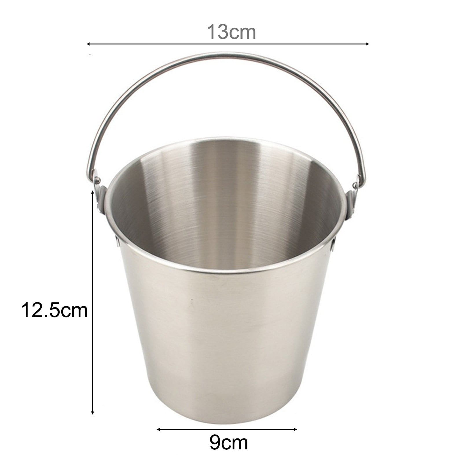 CHENGSI for Stainless Steel Ice Bucket with Handles - Portable Chip Cup ...