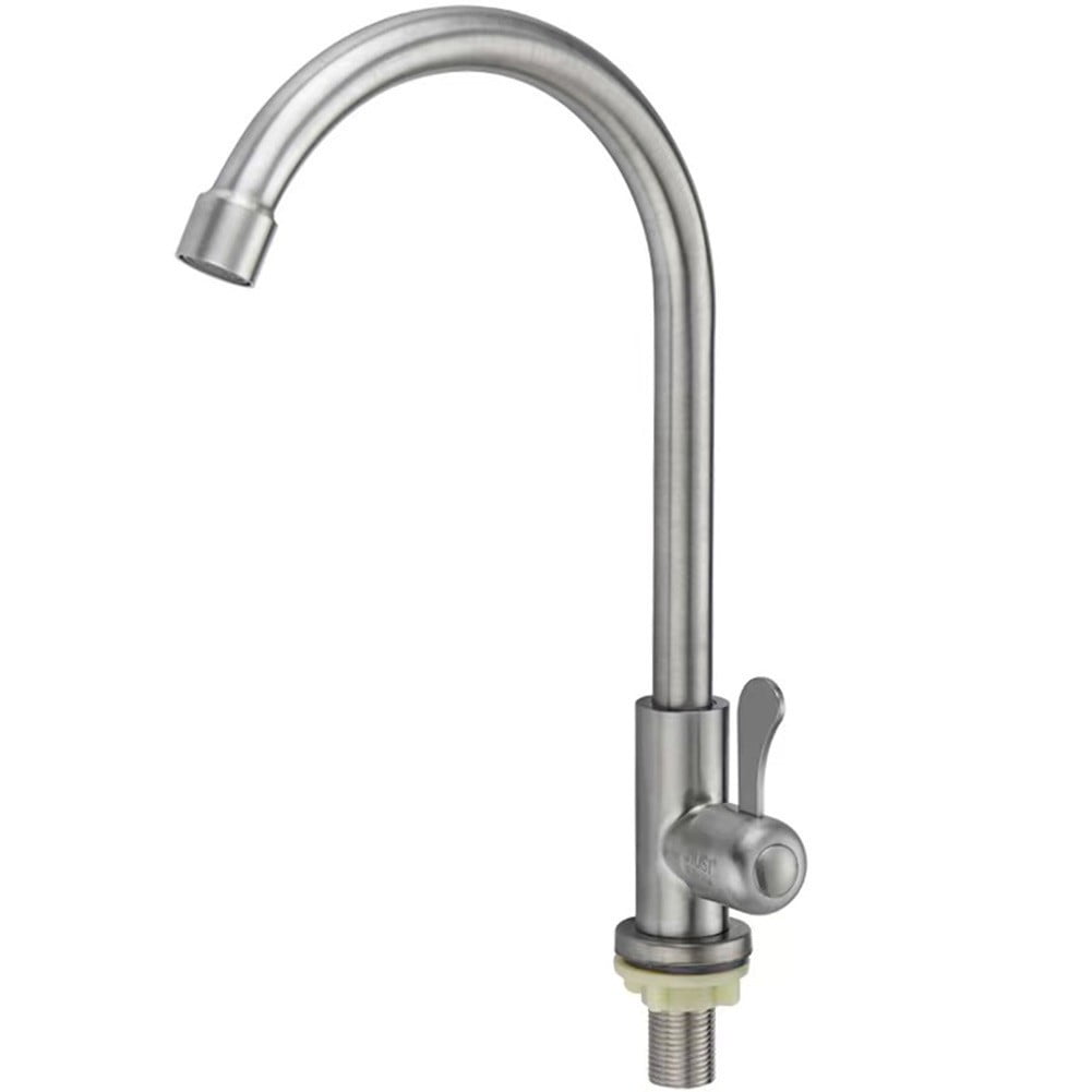 CHENGSI for Stainless Steel Kitchen Faucet Single Lever Cold Water Tap ...