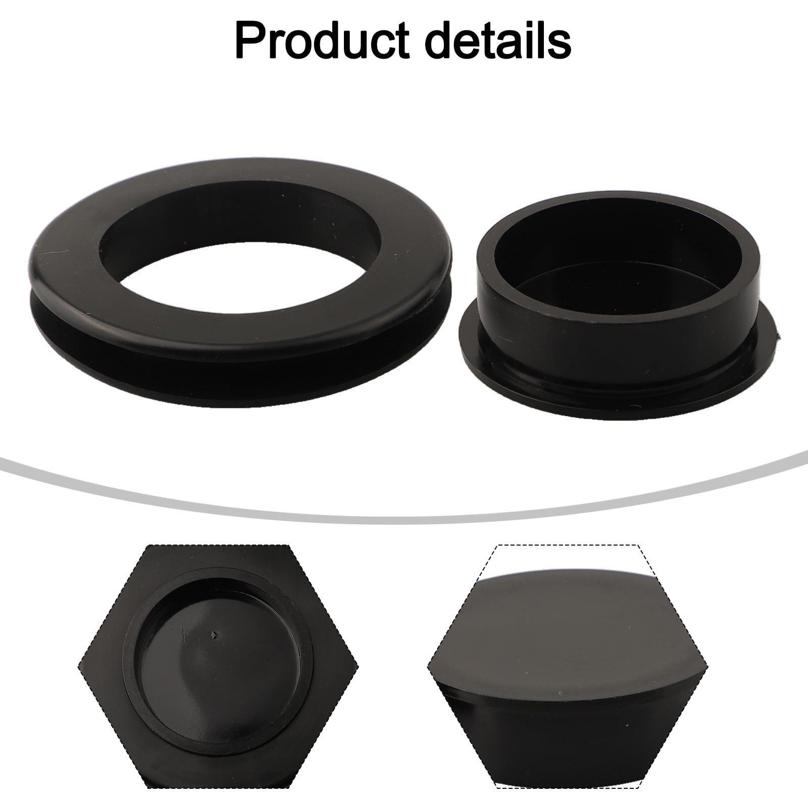 CHENGSI Umbrella Hole Ring Set for Patio Table - 2 Inch Silicone Ring ...