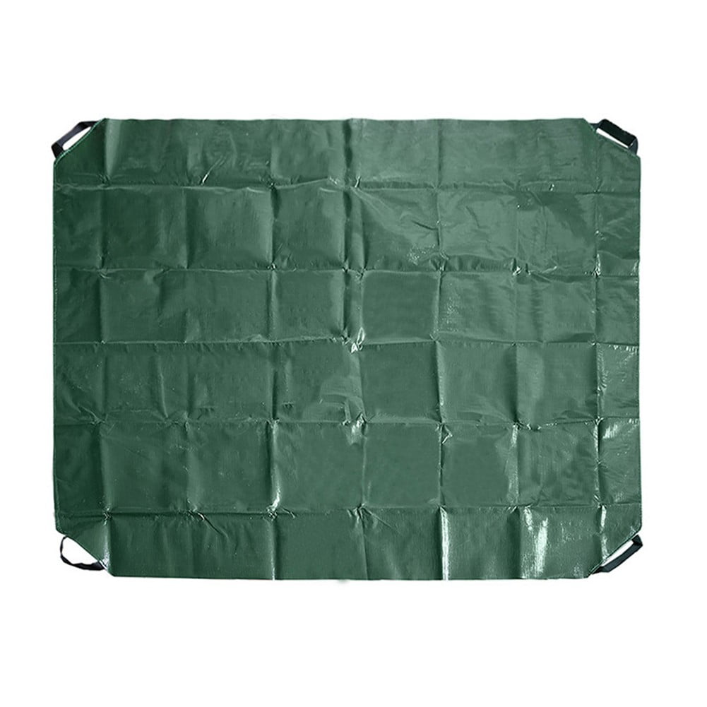 CHENGSI for Waterproof Garden Leaf Tarp with 4 Handles 1.98x1.98m Green ...