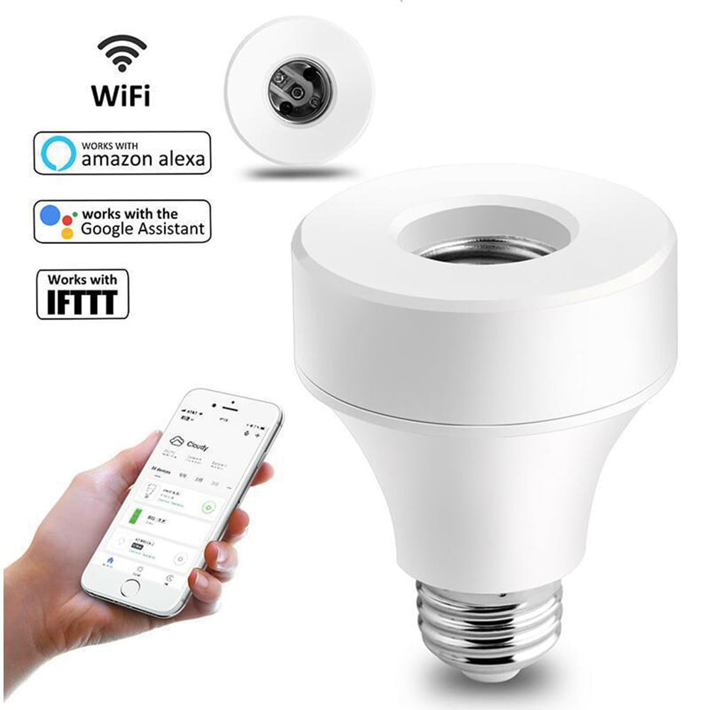 CHENGSI for WiFi Smart Light Bulb Socket Adapter Wireless Remote ...