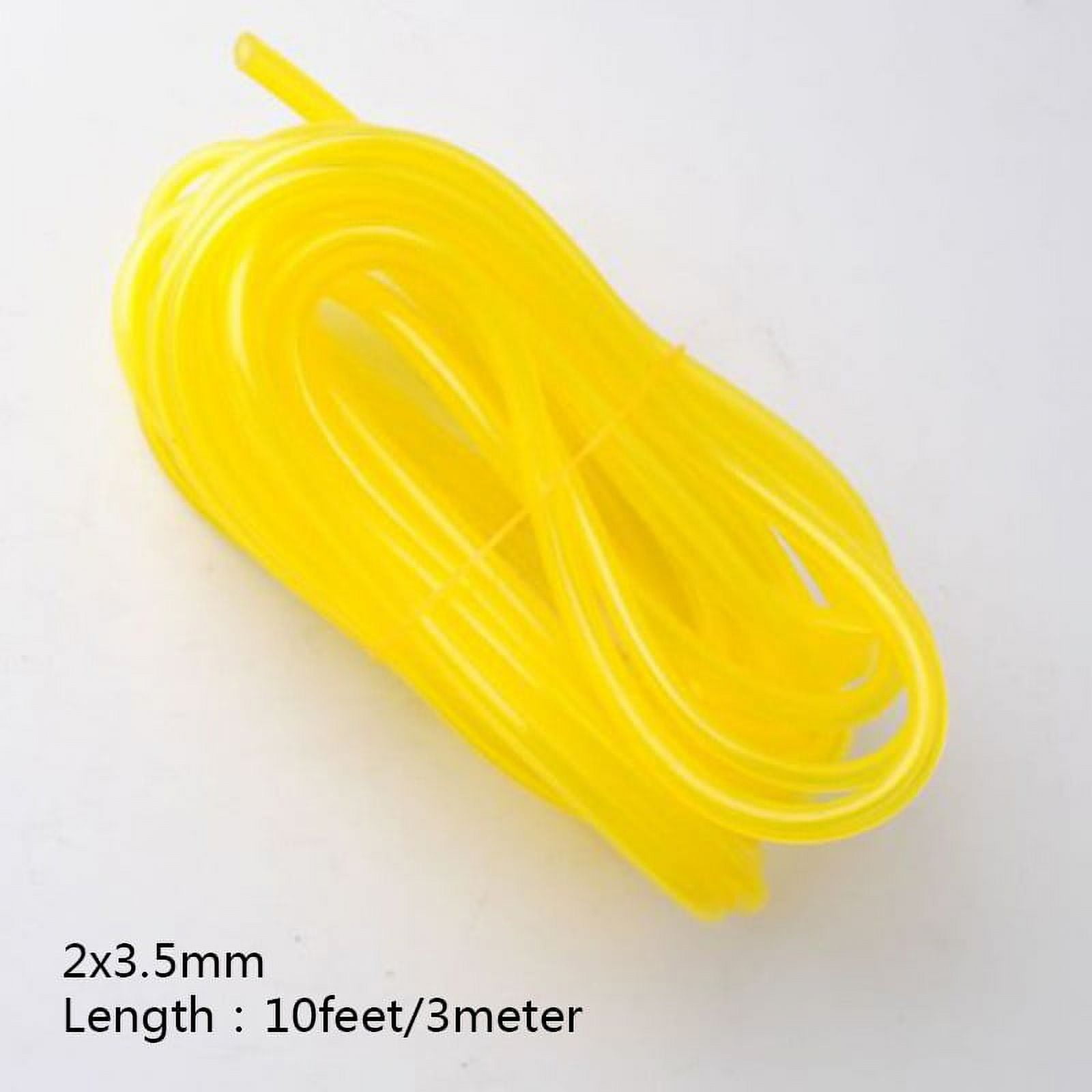CHENGSI for 3 Meter Fuel Line 2mm ID 3.5mm OD Yellow Petrol Pipe for ...