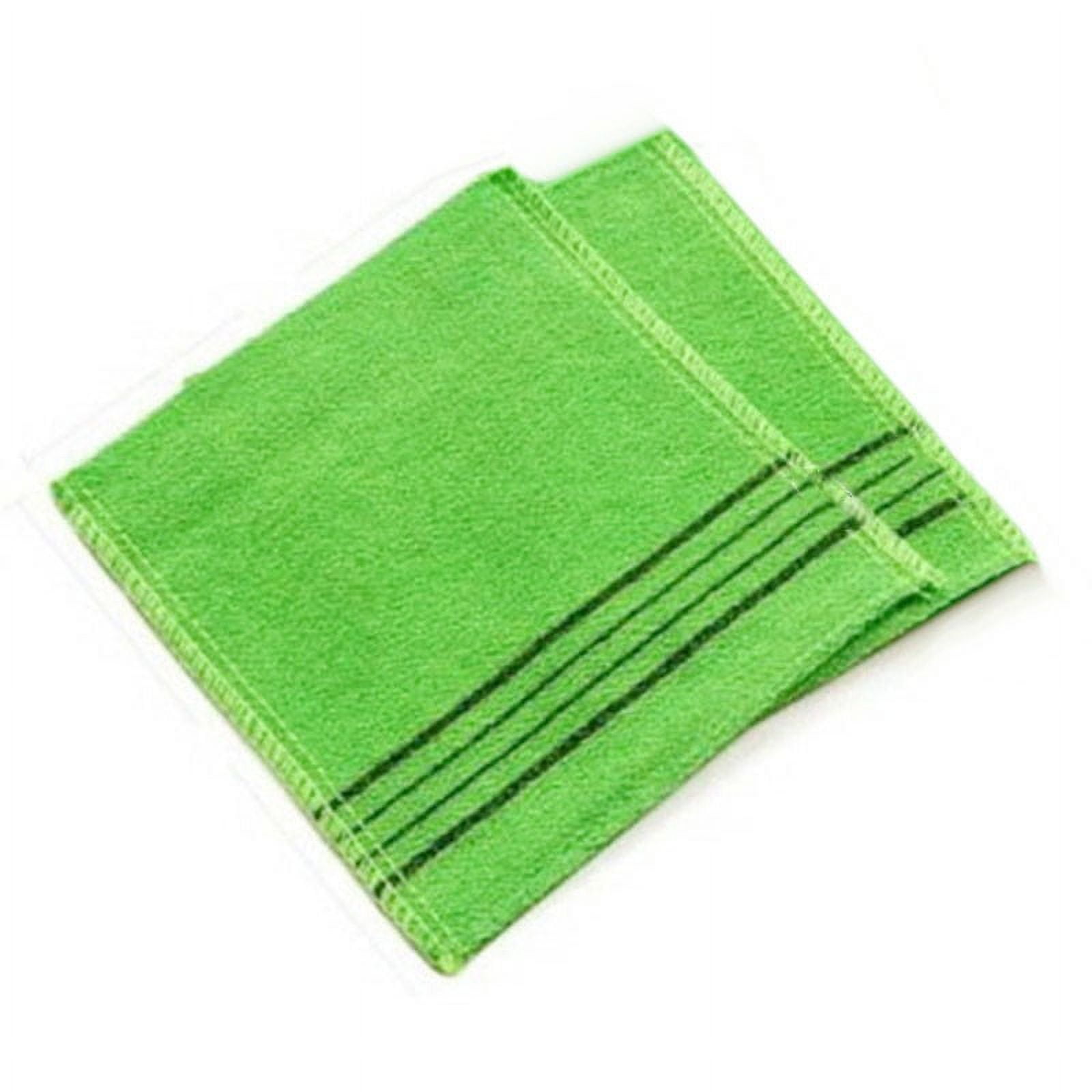 CHENGSI for Double-Sided Body Scrub Shower Towel Set of 2, Exfoliating ...