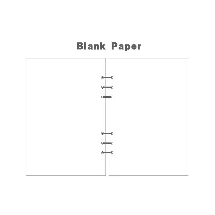 CHENGZHI 2024 40 Sheets Kawaii A5 A6 Loose Leaf Notebook Paper Refill ...