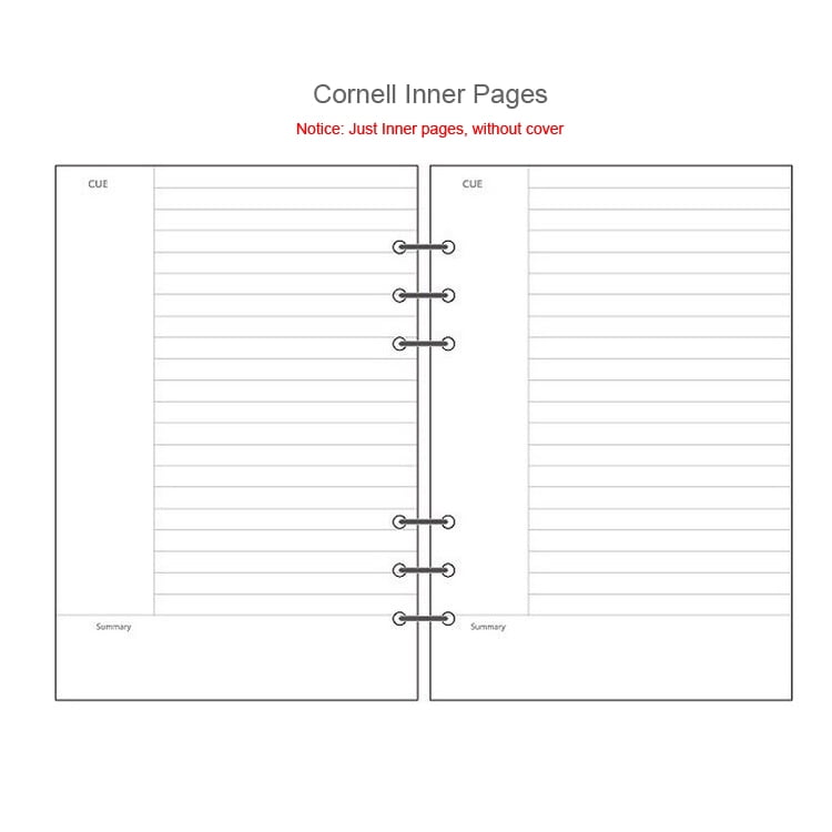 CHENGZHI 45 Sheets Kawaii A5 A6 Kraft Binder Notebook Paper Refill ...