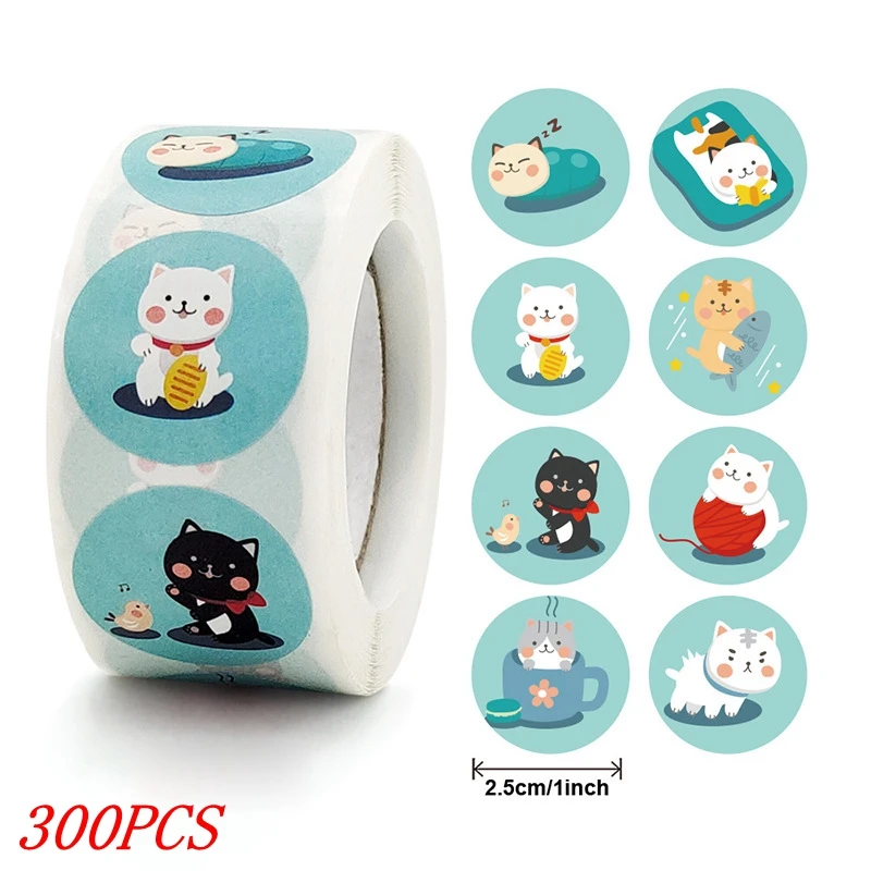 CHENGZHI 50-500pcs Kids Reward sticker puppy dog Pattern encouragement ...