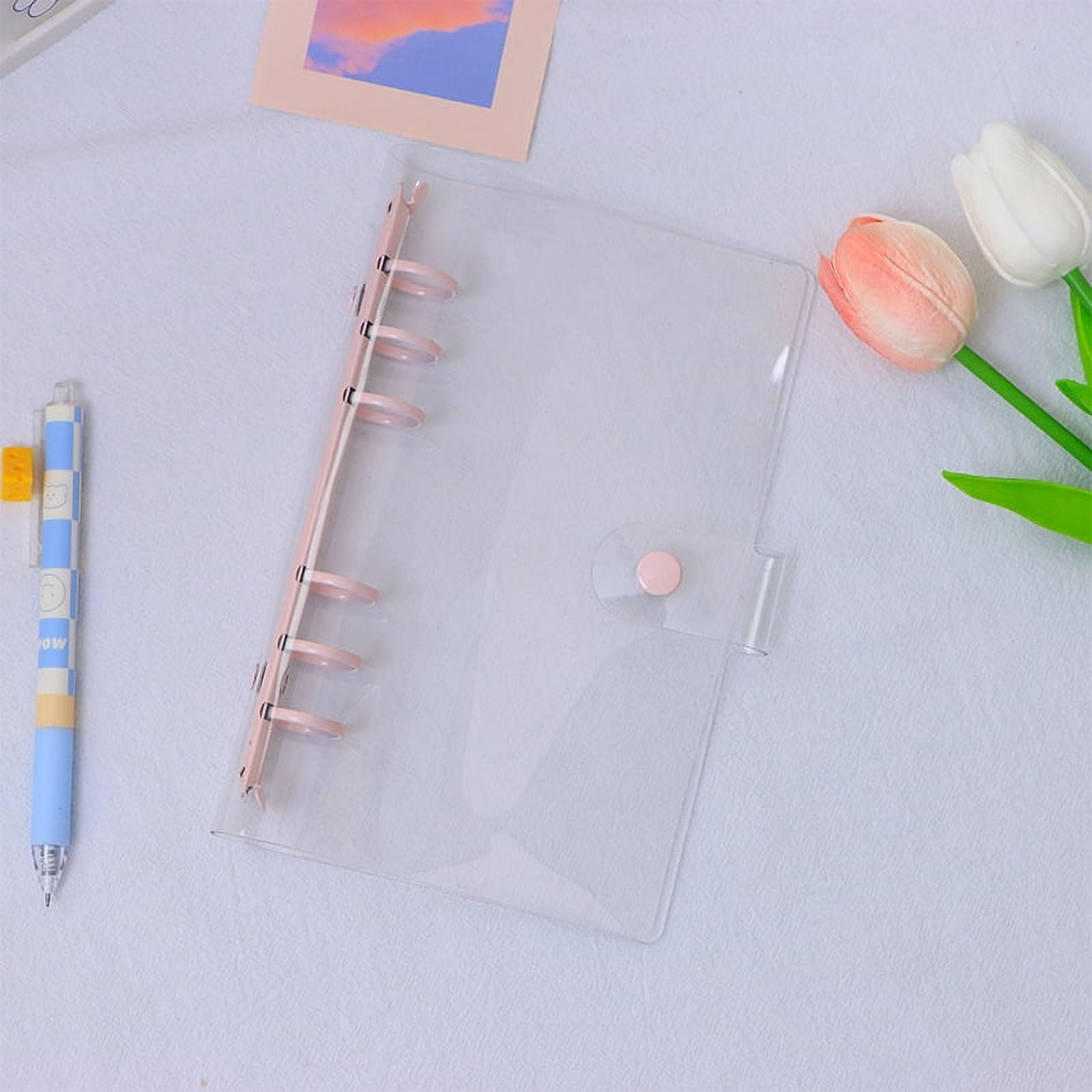 CHENGZHI A6/A5 Pink Blue Purple Green Binder Notebook Cover & Photo ...