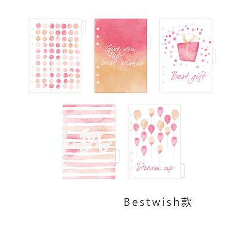 CHENGZHI Creative A5 A6 Loose Leaf Notebook Divider 6 Hole Index ...