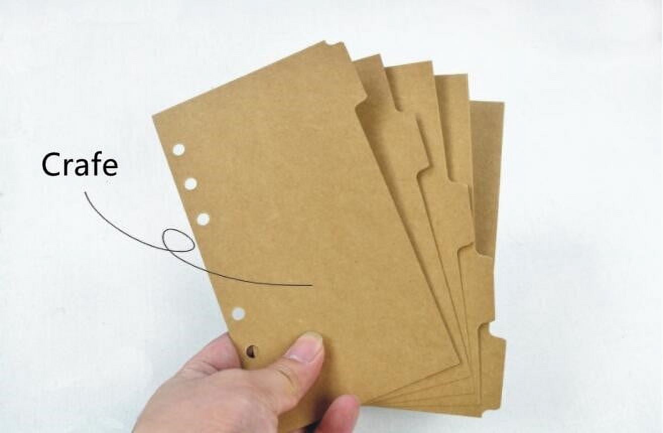 CHENGZHI Creative A5 A6 Loose Leaf Notebook Divider 6 Hole Index ...