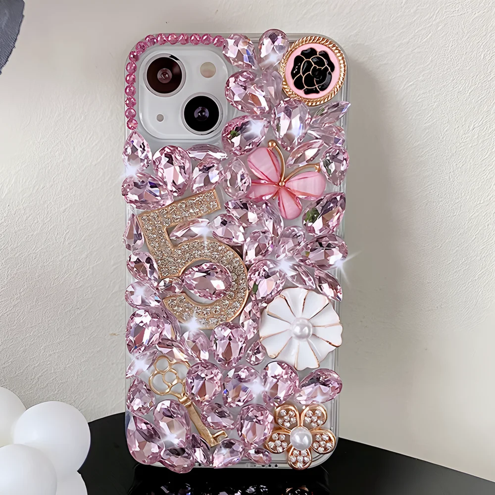 CHENGZHI For IPhone 16 15 14 13 12 11 8 7 Pro Max Plus Mini X XS XR SE 2020 2022 Case Diamond ...