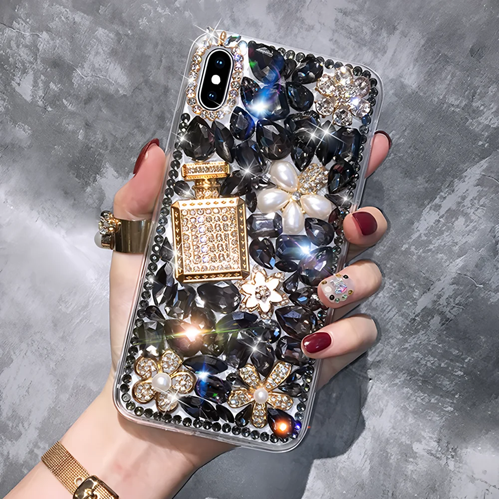 CHENGZHI For IPhone 16 15 14 13 12 11 8 7 Pro Max Plus Mini X XS XR SE 2020 2022 Case Diamond ...