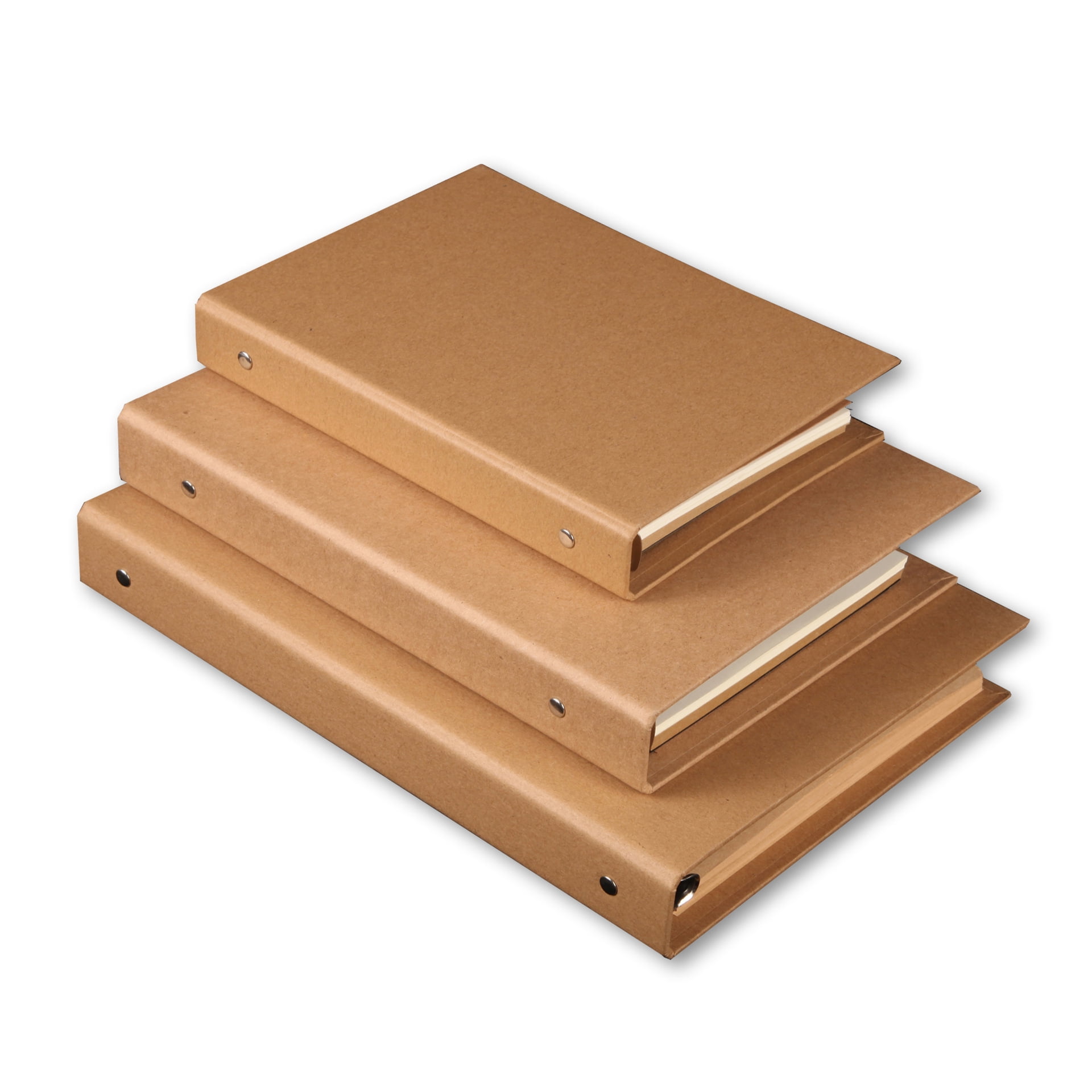CHENGZHI Vintage Kraft Loose-Leaf Book Cardboard Case A4DIY Cover A5 ...