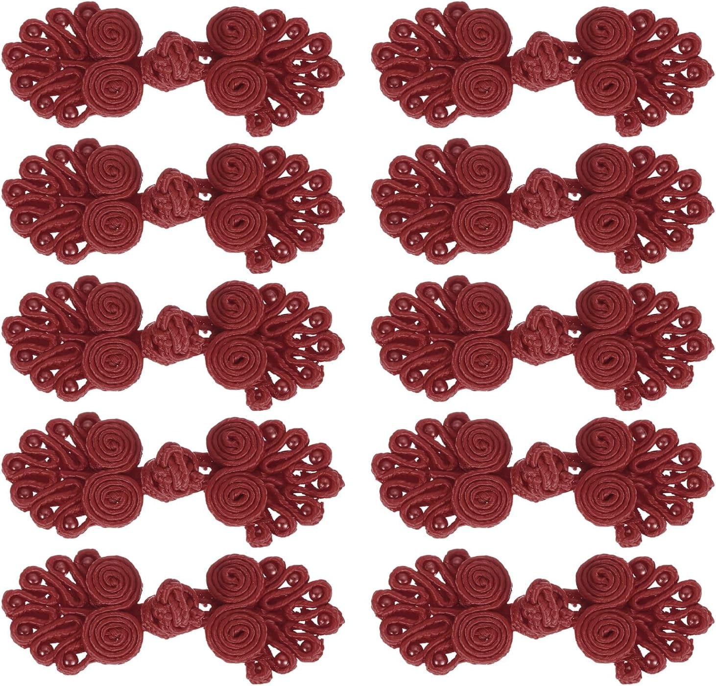 CHENHAINAN 10 Set Chinese Closure Buttons Chinese Knots Frog Buttons ...