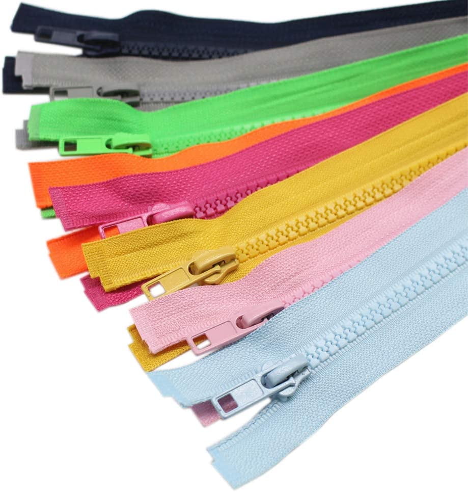 CHENHAINAN 10PCS 30 Inch (76cm) Separating Jacket Zippers for Sewing ...