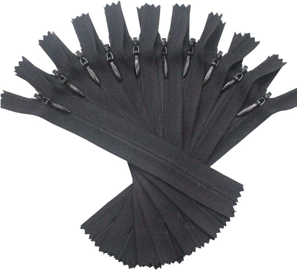 CHENHAINAN 10pcs 22 Inches Invisible Zippers Conceal Zippers for Sewing ...