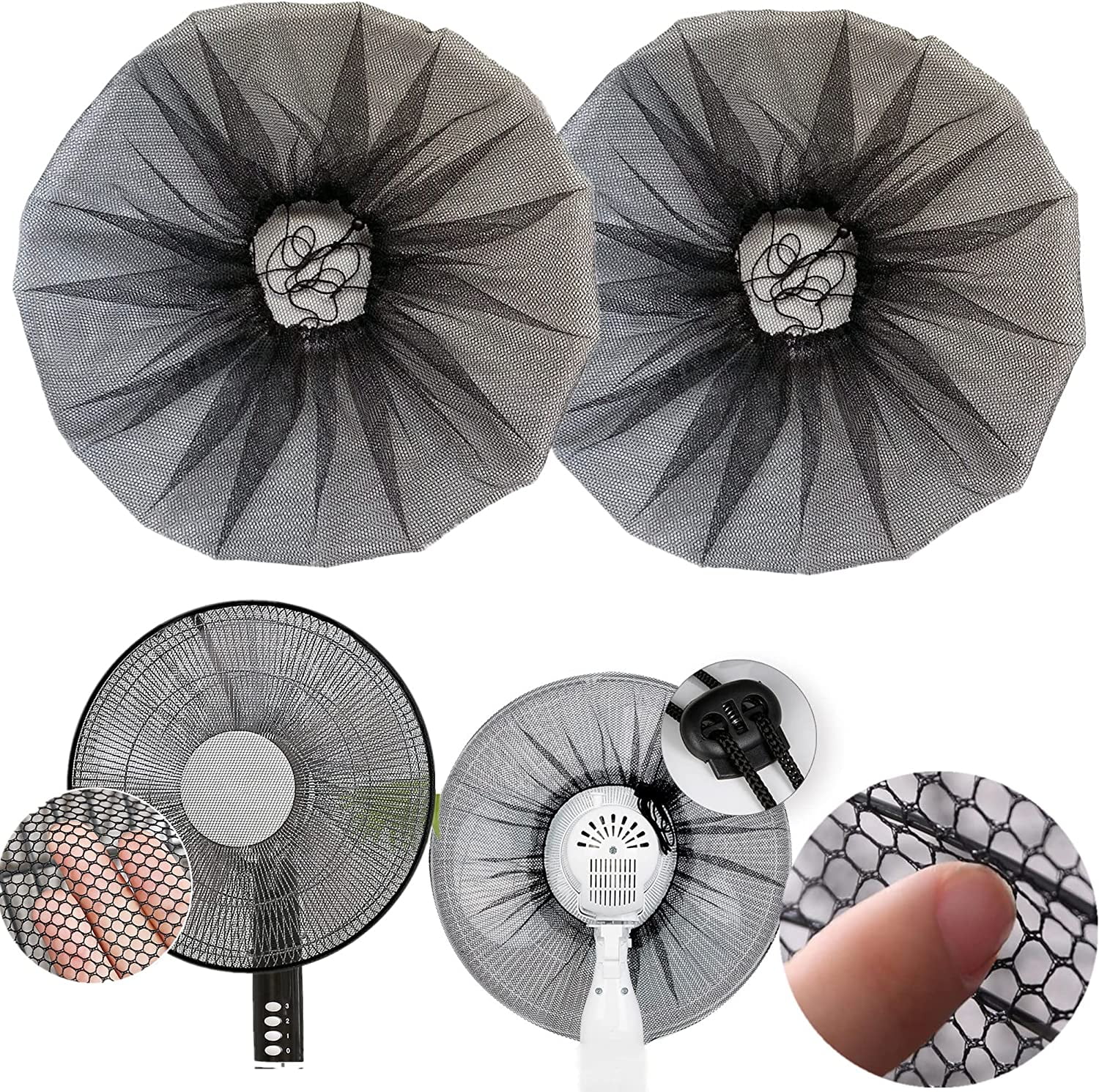 CHENHAINAN 20 Inch Fan Cover, 2 PACK 20" Pedestal Fan Dust Cover for ...