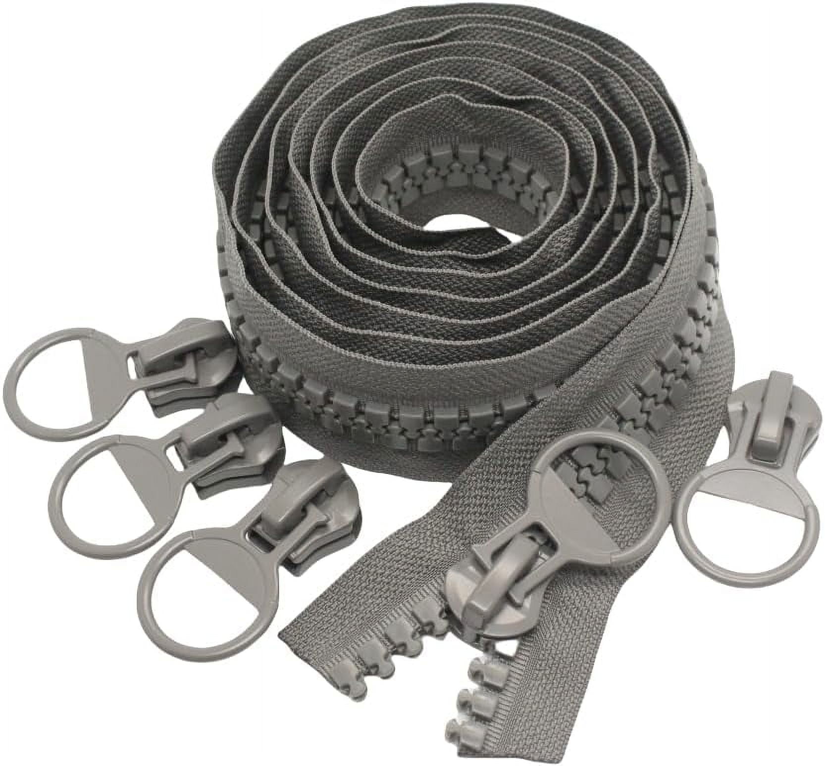 CHENHAINAN #20 Super Large Plastic Zipper White Heavy Duty Zippers by ...